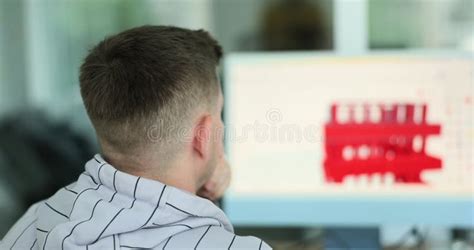 Engineer Working On Desktop Computer Software And 3d Modeling Are