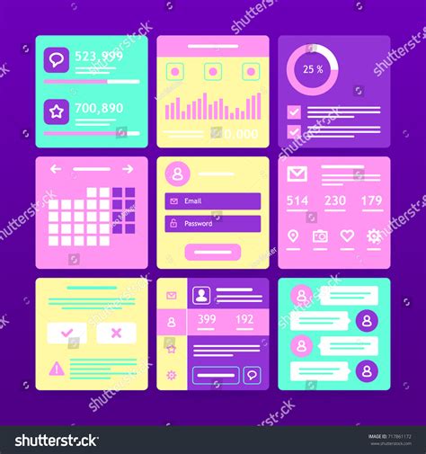 Interface Ui Design Vector Illustration Stock Vector Royalty Free Shutterstock