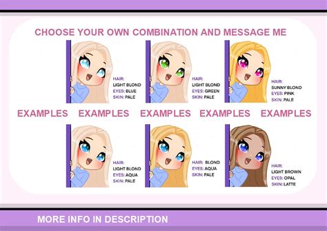 10pcs Animated Emotes For Girls For Twich Or Discord Girl Etsy