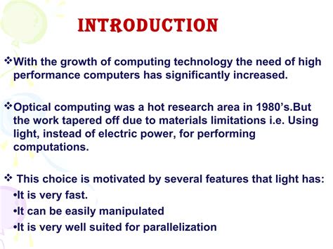 Opticalcomputing Final Ppt