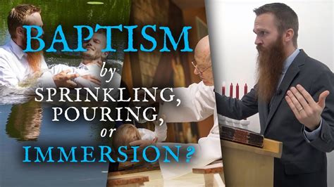 Baptism by Sprinkling, Pouring, or Immersion? - Miska Wilhelmsson - YouTube