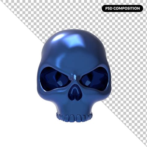 Premium Psd Skull Isolated 3d Rendering