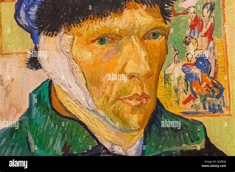Vincent Van Gogh Self Portrait With Bandaged Ear In Arles Dated January