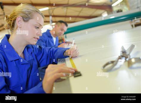 Measuring A Long Paper Stock Photo Alamy