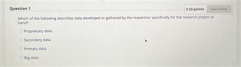 Solved Question 1333 ﻿pointswhich Of The Following