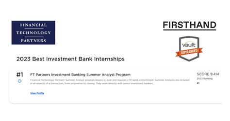 Very Excited To Share That Ft Partners Was Ranked The 1 Investment