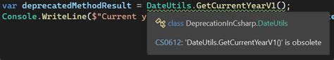 How To Mark Methods As Deprecated In C Code Maze