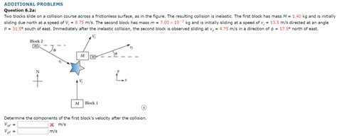solved additional problems question 6 2a two blocks slide