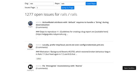 Rsk Github Issues Example Codesandbox