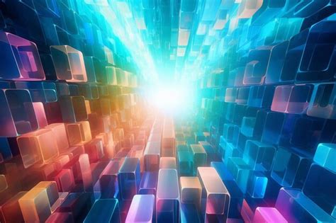 colorful tech prisms computer background image desktop computer