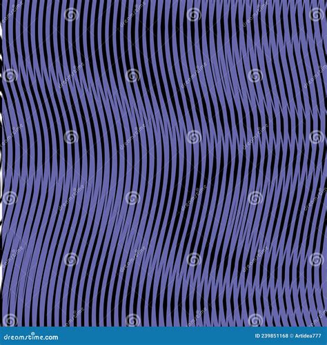 Calm Concave Convex Linear Texture With Optical Illusion Stock Vector Illustration Of Design