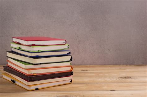 Premium Photo Notepad Or Paper Notebook At Wooden Table Background Surface Table