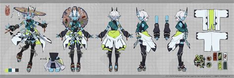 Teru Soukaku Zenless Zone Zero Zenless Zone Zero Concept Art Girl Blue Skin Colored