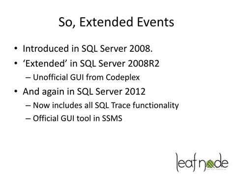 Ppt Sql Server Extended Events Powerpoint Presentation Free Download