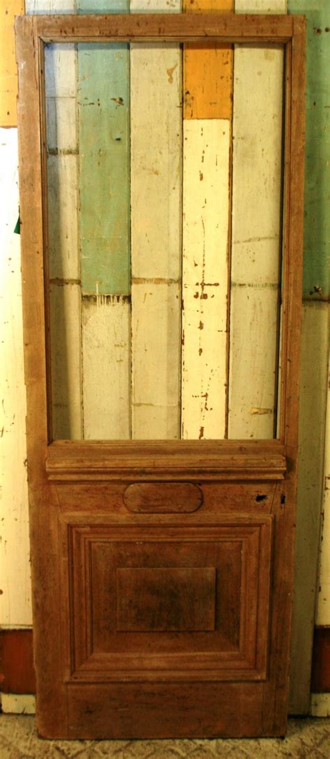Db0633 A Victorian Shop Front Door With A Large Panel For Glazing