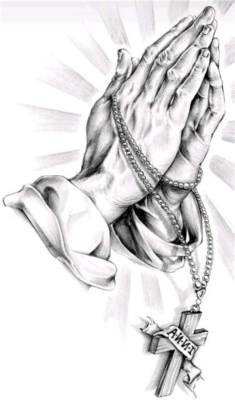 Praying Hands Tattoo Drawing Symbolism Design And Meaning