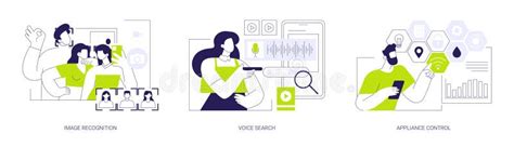 Machine Learning Abstract Concept Vector Illustrations Stock