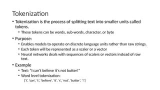 Comprehensive Guide To Tokenization Techniques In Nlp And Their Impact On Language Models Pptx