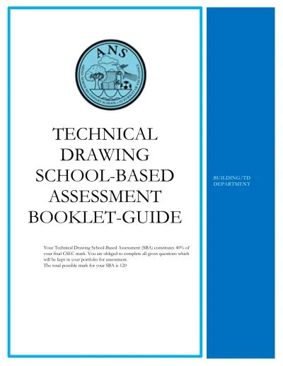 Technical Drawing School Based Assessment Booklet Guide