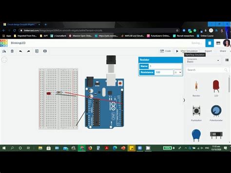 2225 Lab Blinking An Led Using An Arduino Tinkercad