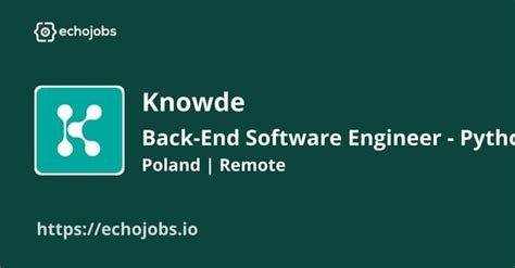 Hiring Back End Software Engineer Python Poland Remote Python Api