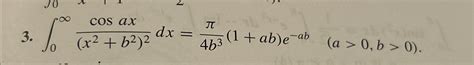 solved use residues to derive the integration
