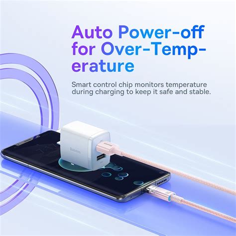 Baseus W USB To USB C Type C Explorer Series Smart Temperature Control Fast Charging Data