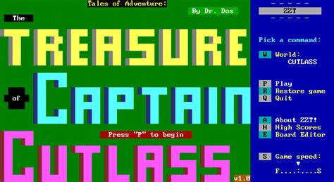 A Captain Cutlass Postmortem Museum Of Zzt