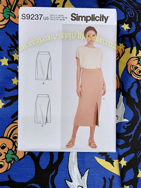 Simplicity 9237 Skirt Sewing Pattern Sizes 16 24 S9237 Etsy