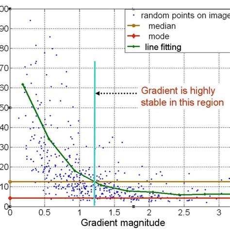 The Relative Gradient Magnitude At A Point Is Computed By Dividing Its