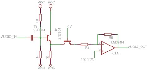 Voltage Controlled Gain Amplifier Circuit