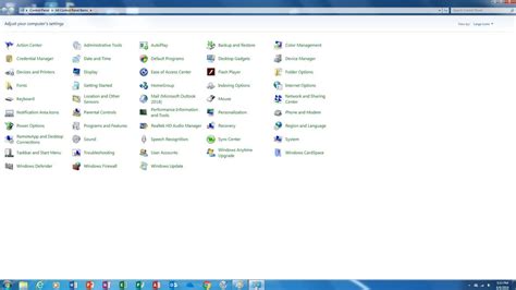 Windows 7 Control Panel By 4o5y7 On Deviantart