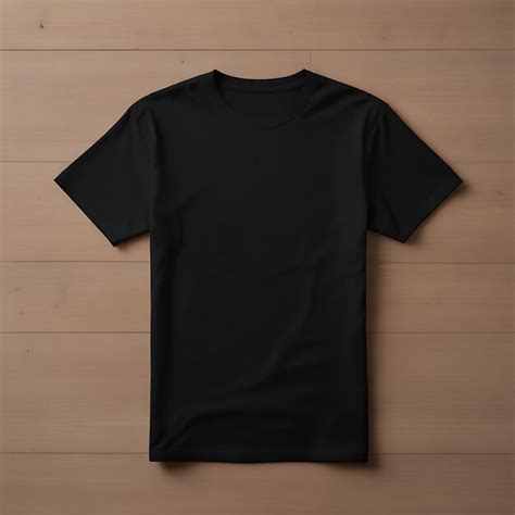 Versatile Chic Black Blank Tees Premium Ai Generated Image