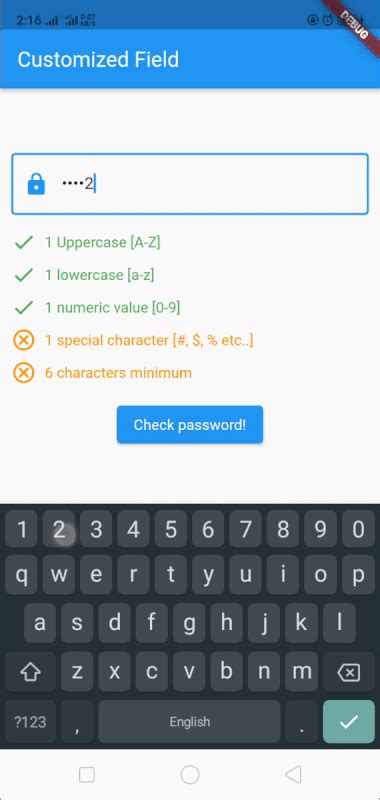 Passwordvalidatedfield Flutter Package In Pin Otp And Password Field Category Flutter Gems