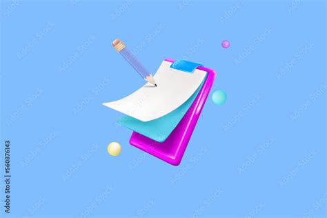 3d Task Manager 3d Vector Render Writing Task Manager On Isolated Background Stock Vector