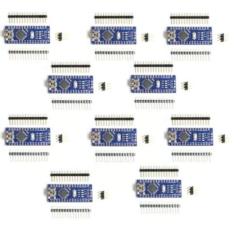 10 Peças Placa Compatível Com Arduino Nano Atmega328 Ch340 Frete Grátis