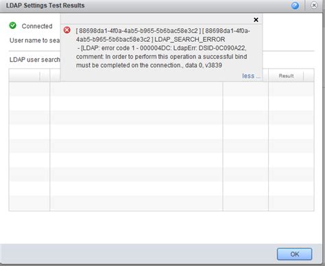 In Order To Perform This Operation A Successful Bind Must Be Completed On The Connection