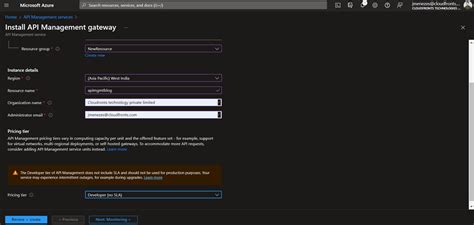 Proceed Through The Rest Of The Options As Default And Create The Resource
