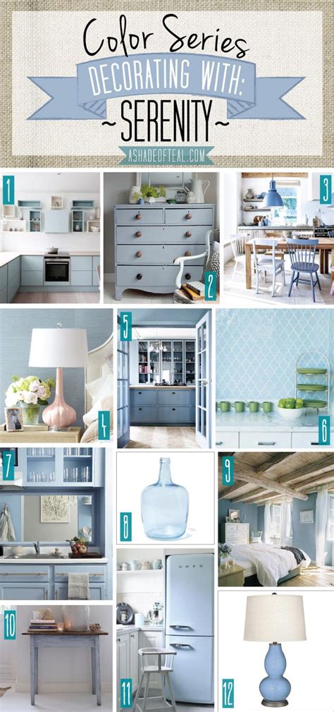 Color Series Decorating With Serenity Blue Home Decor Cheap Home