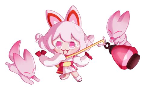 Strawberry Daifuku Cookie Render Credits ★ Model ★ Devsisters Oven Games Mmd Port By