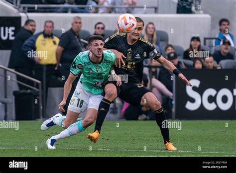 Lafc Defender Aaron Long 33 And Club León Forward Lucas Di Yorio 18