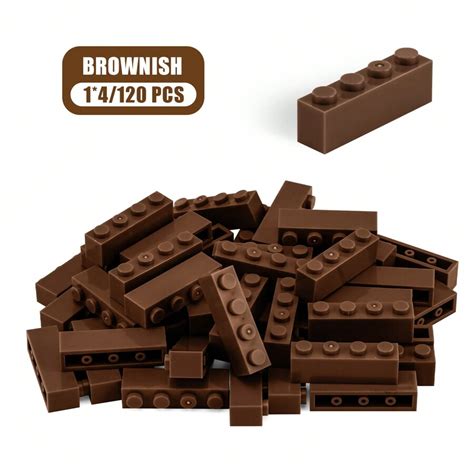 120pcs 200g Bagged 1x4 High Brick Small Particle Building Block