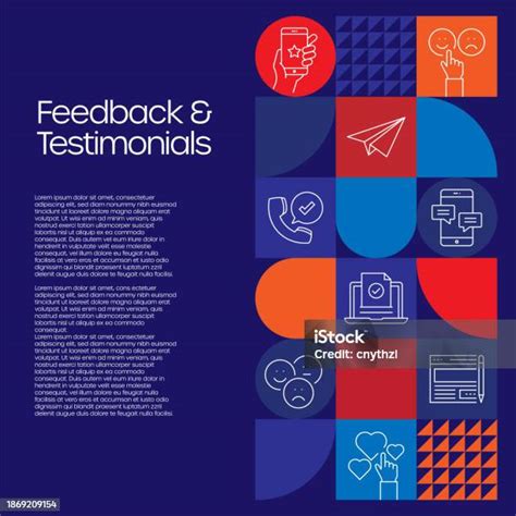 피드백 및 평가 라인 아이콘이 있는 디자인 관련 단순 윤곽선 기호 아이콘 고객 평가 의견 연결 Brand Name Online Messaging Platform에 대한 스톡