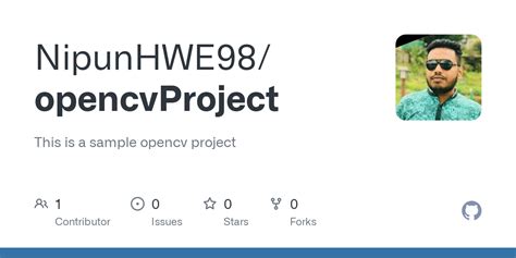 GitHub NipunHWE OpencvProject This Is A Sample Opencv Project