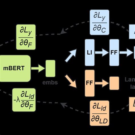 domain adversarial training algorithm we have the mbert feature