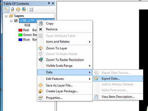 Raster ArcGIS Export File Format Geographic Information Systems Stack Exchange
