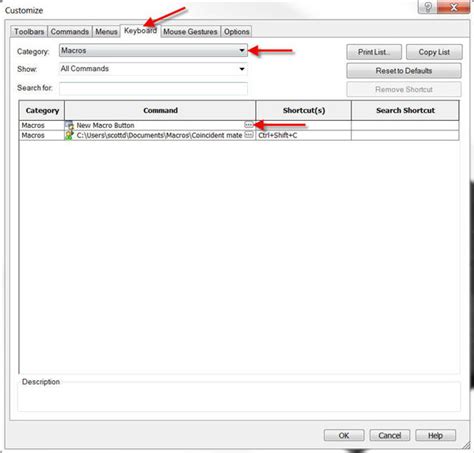 Recording Custom Macros And Assigning Shortcuts In SOLIDWORKS
