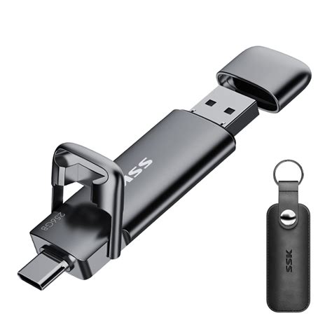 Ssk 256gb Dual Usb C Flash Drive 2 In 1 Type C Usb A 32
