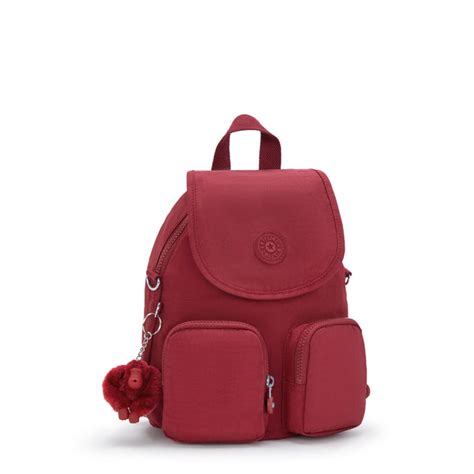 Kipling Small Backpack Convertible To Shoulderbag Female Funky Red F Kipling Kuwait