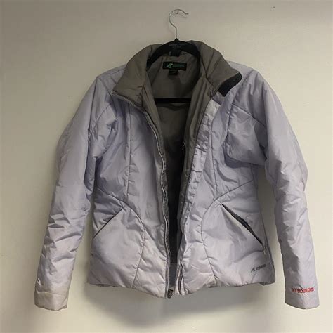 Light Purple Womens Puffer Jacket Depop